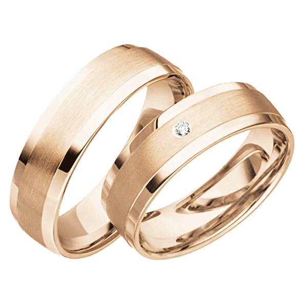 Ringe aus Roségold mit 0.03 ct. Brillant - Trauring Lounge by zenubia.ch